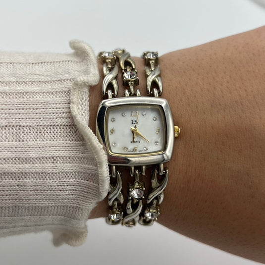 Elizabeth Taylor Diamanté Gold-Toned Watch – Dainty Dials