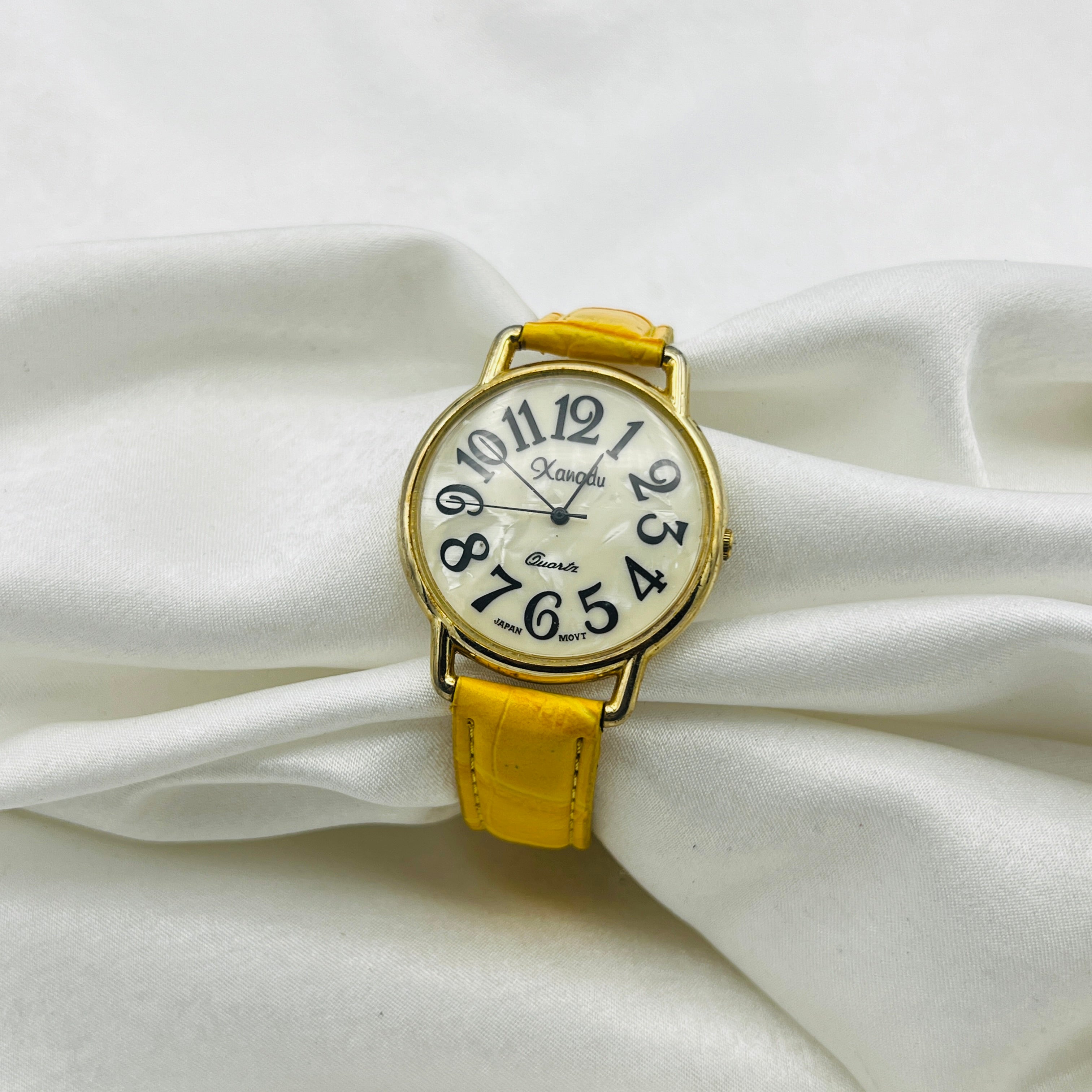 Yellow Leather Watch – Dainty Dials