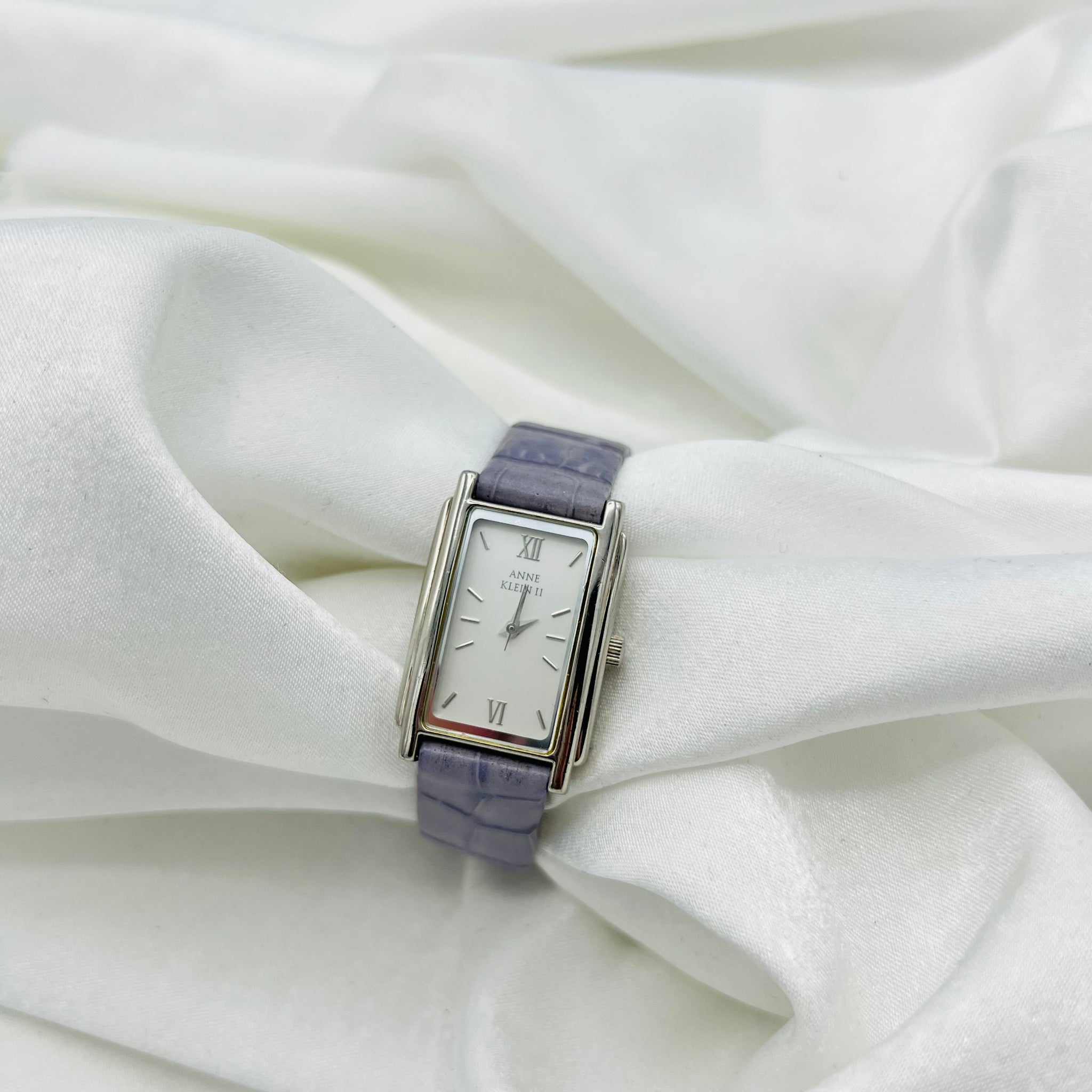 💜 Anne Klein Strap with Lilac Leather Strap