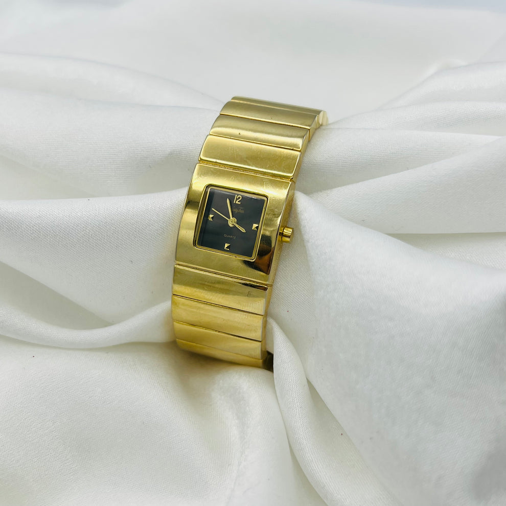 Gold Square Face Watch – Dainty Dials